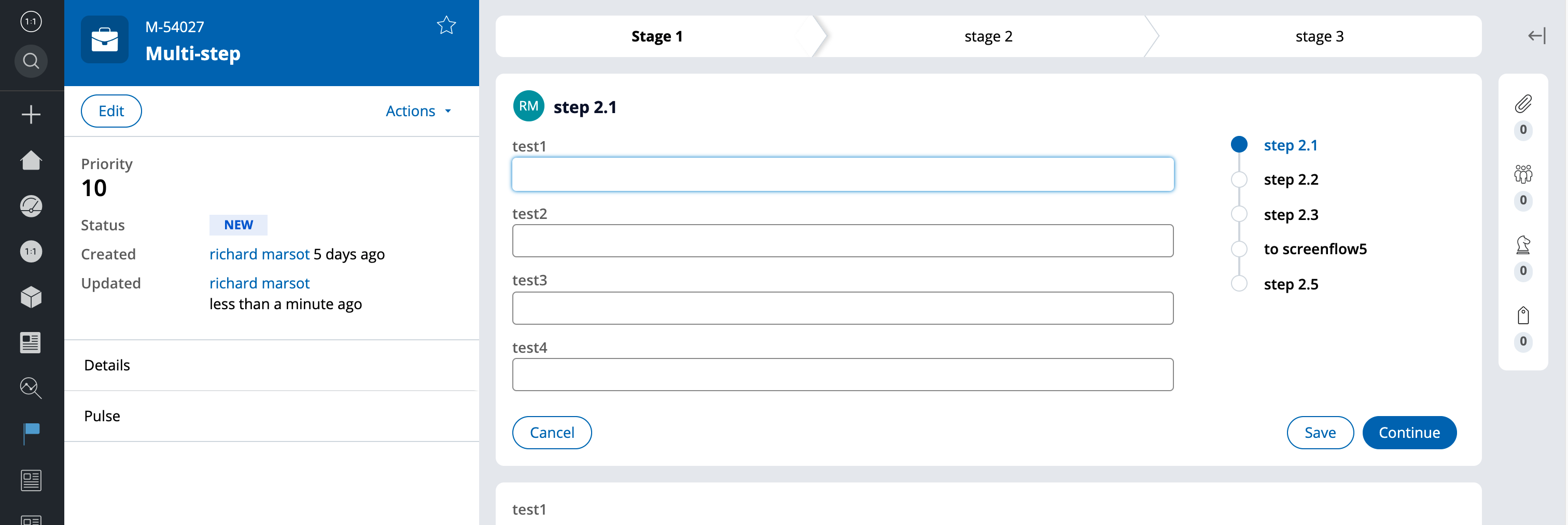 Pega cosmos progress bar | Support Center